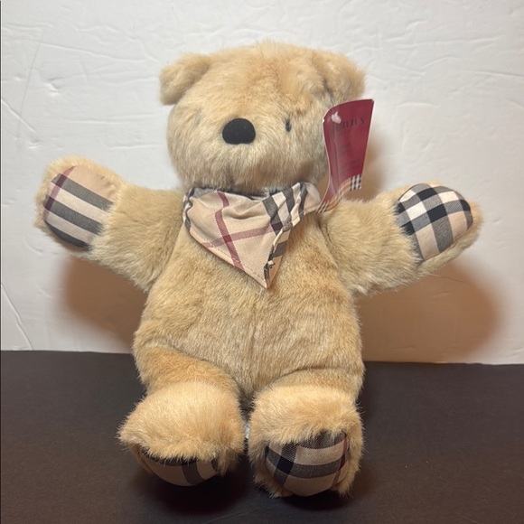 Burberry | Toys | Burberry Beige Plaid Teddy Bear | Poshmark